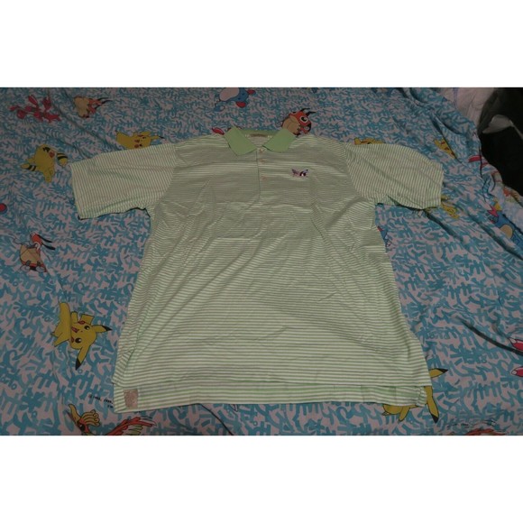 Peter Millar | Shirts | Peter Millar Striped Polo Green Mens Large ...